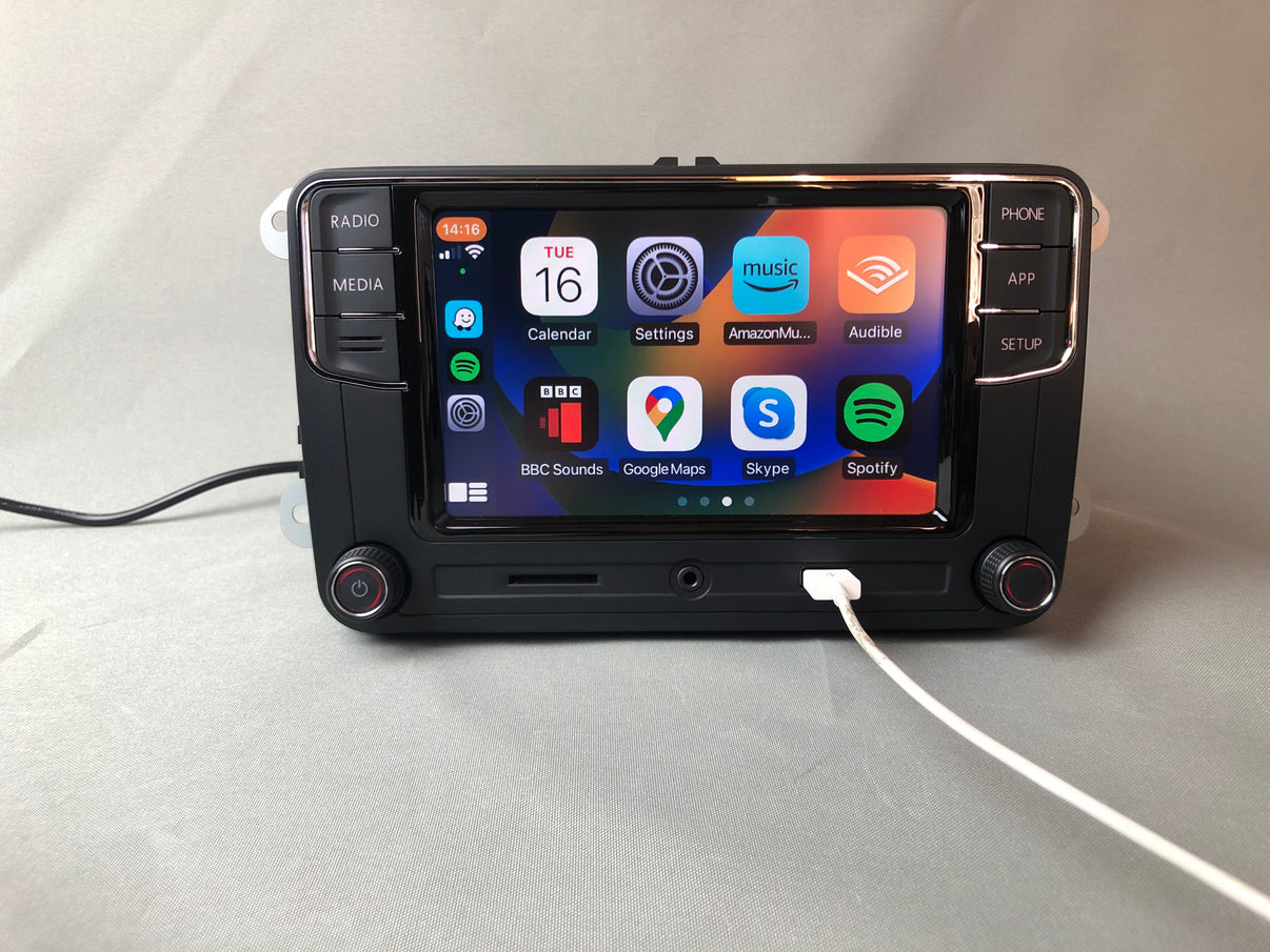 Volkswagen VW RCD 330 CarPlay and Android Car Navigation System Multim ...